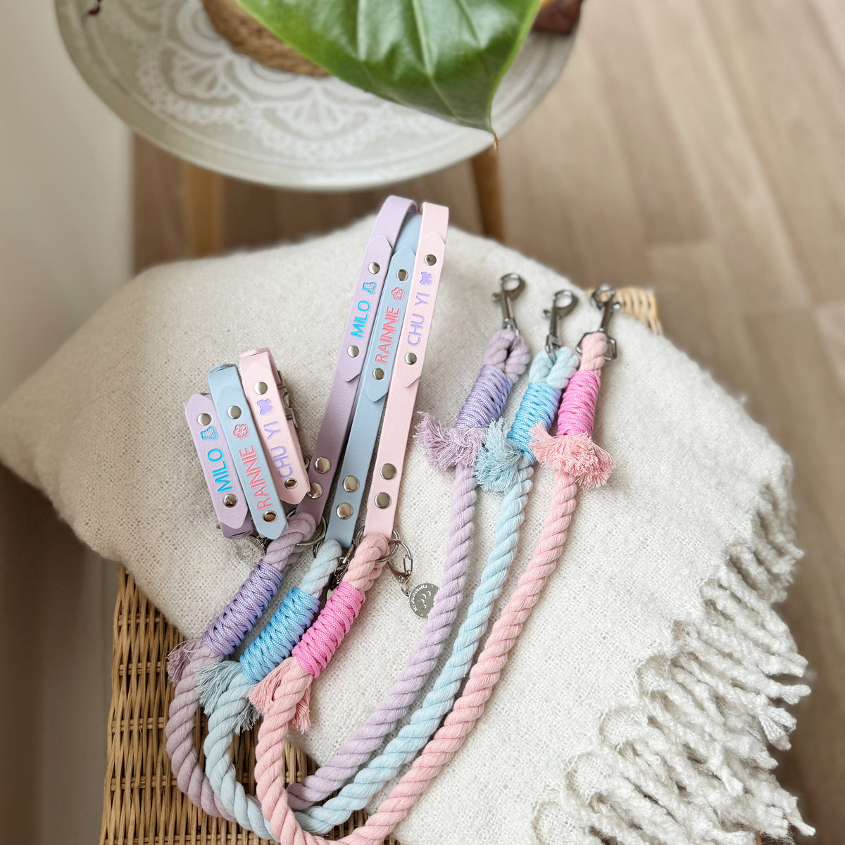 Matching Cotton & Biothane Collar – My.Pawchella